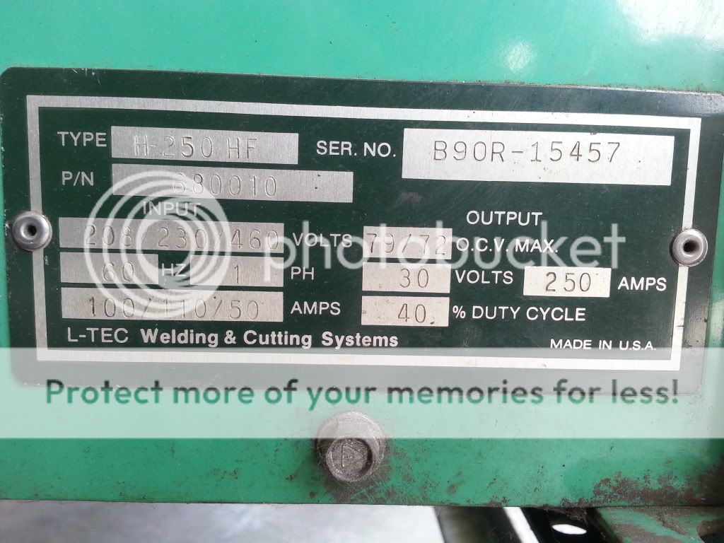 l-tec 250hf tig welder | The H.A.M.B.